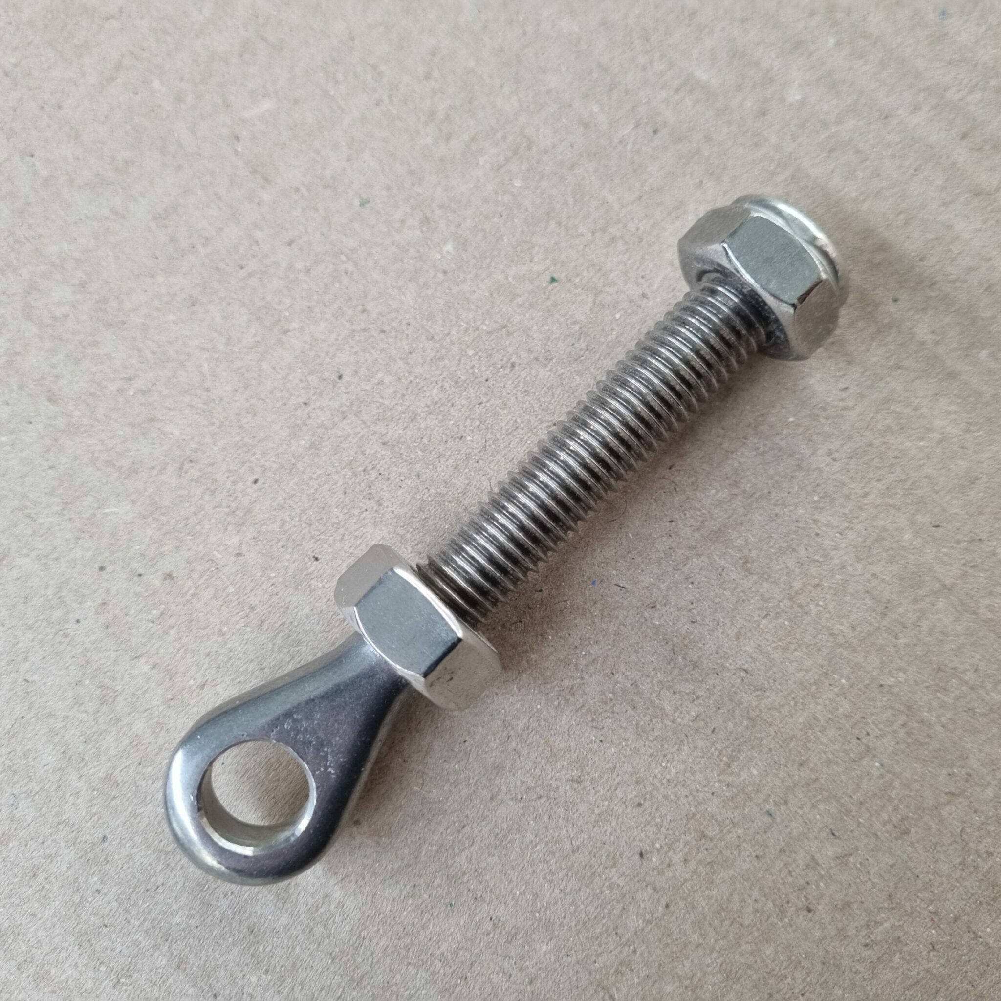 Boom gooseneck, Stainless Steel Threaded Eye M10, with 2 × M10 Nuts ...